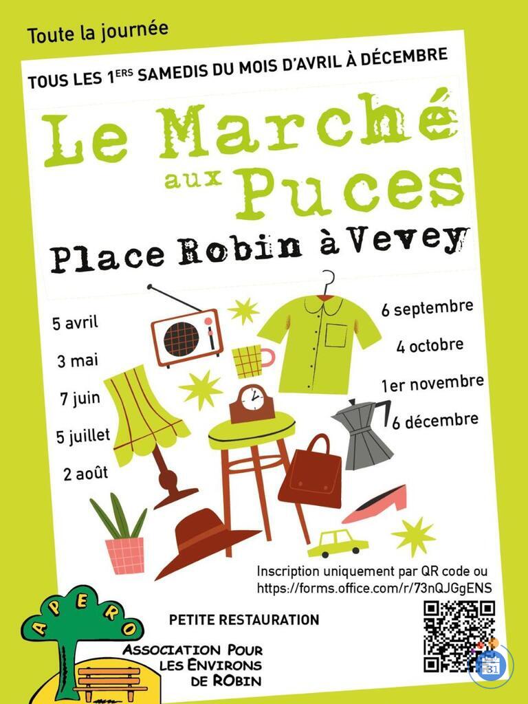 Marché aux puces de la place Robin - Vevey (VD)