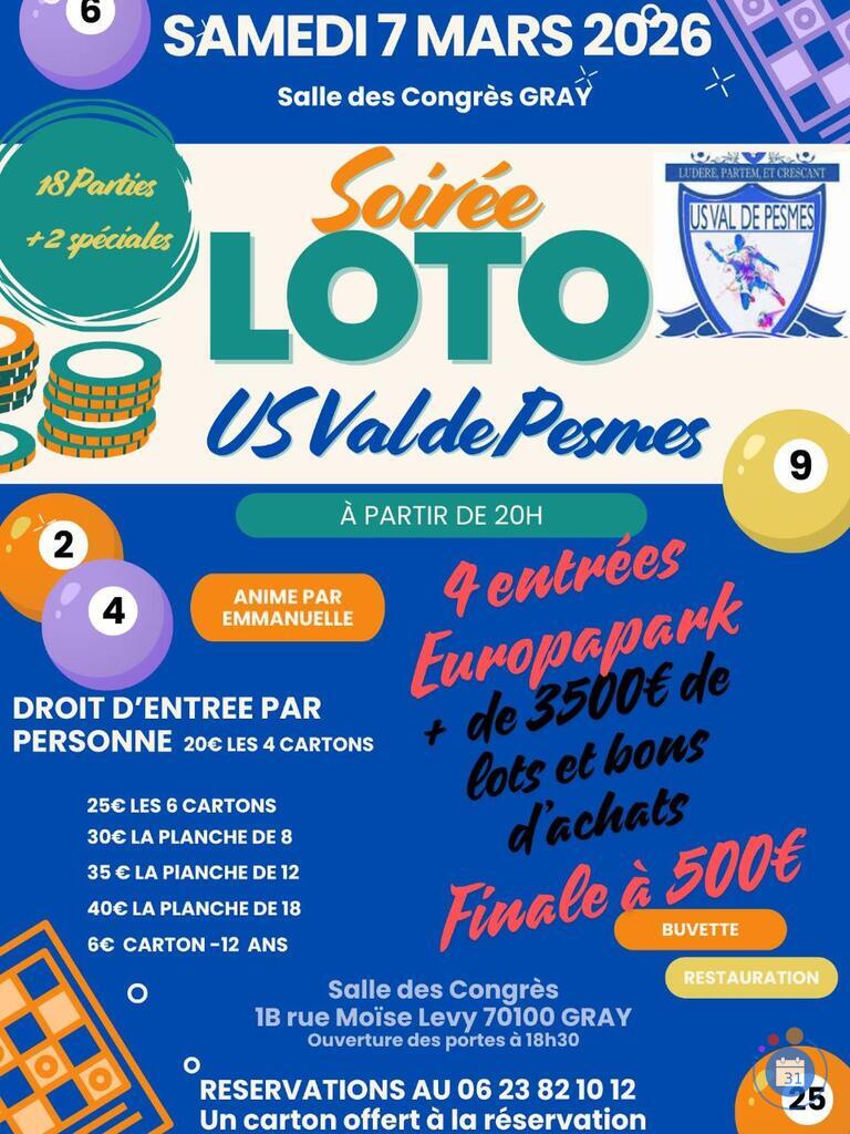 Loto de l' us val de pesmes - Gray (70)